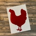 Chicken Decal Chicken Vinyl Decal Chicken Sticker Farm - Etsy