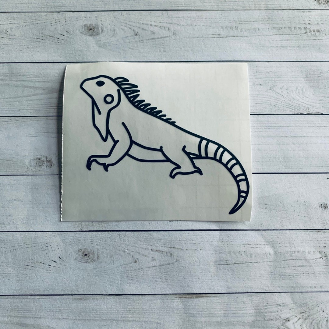 Iguana Decal | Iguana Sticker | Lizard Decal | Lizard Sticker | Iguana ...