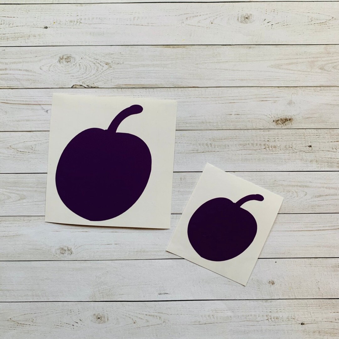 Plum Decal Plum Vinyl Decal Plum Sticker Fruit Decal - Etsy