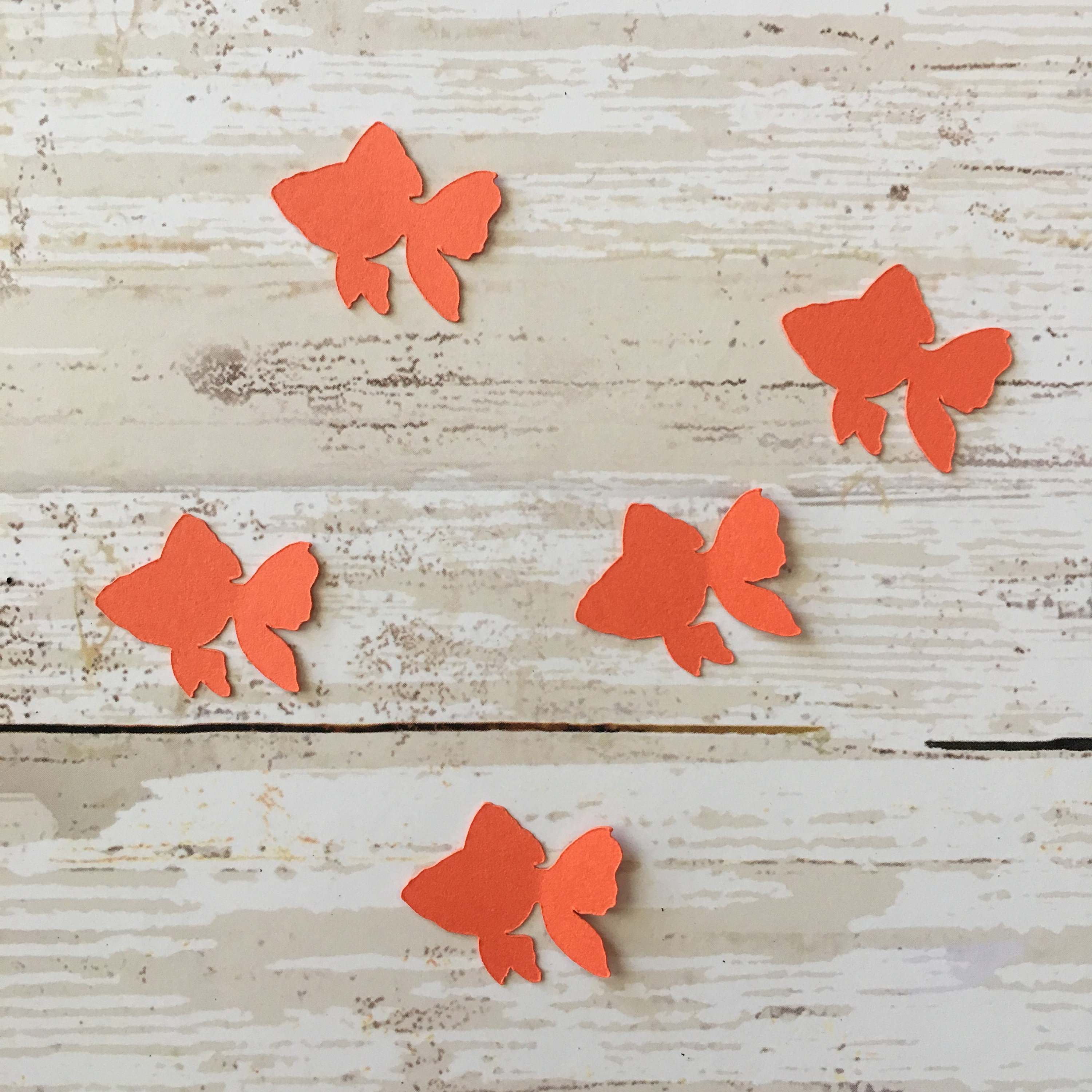 Goldfish Confetti Goldfish Cut Out Goldfish Decoration - Etsy