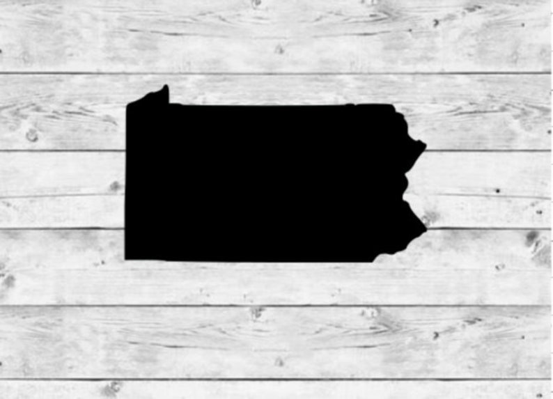 Pennsylvania State Decal Pennsylvania Vinyl Decal - Etsy