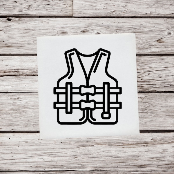 Life Jacket Decal - Etsy