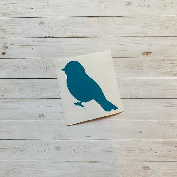 Bird Decal Bird Vinyl Decal Bird Sticker Blue Bird Decal - Etsy