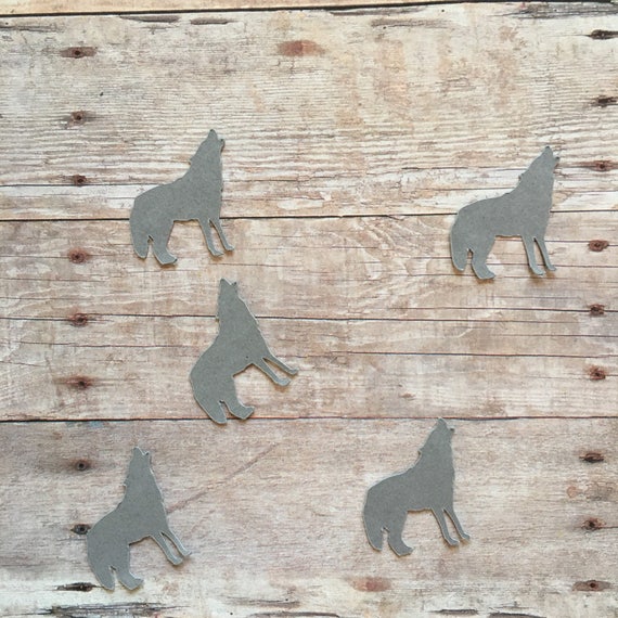 Wolf Confetti Wolf Cut Outs Wolf Decoration Woodland | Etsy Canada