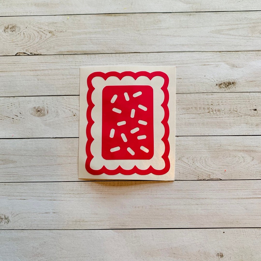 Pop Tart Decal | Pop Tart Sticker | Tart Decal | Pastry Decal | Food ...