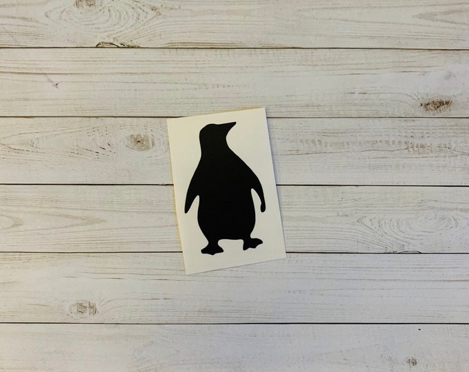 Penguin Decal | Penguin Vinyl Decal | Penguin Sticker | Bird Decal ...