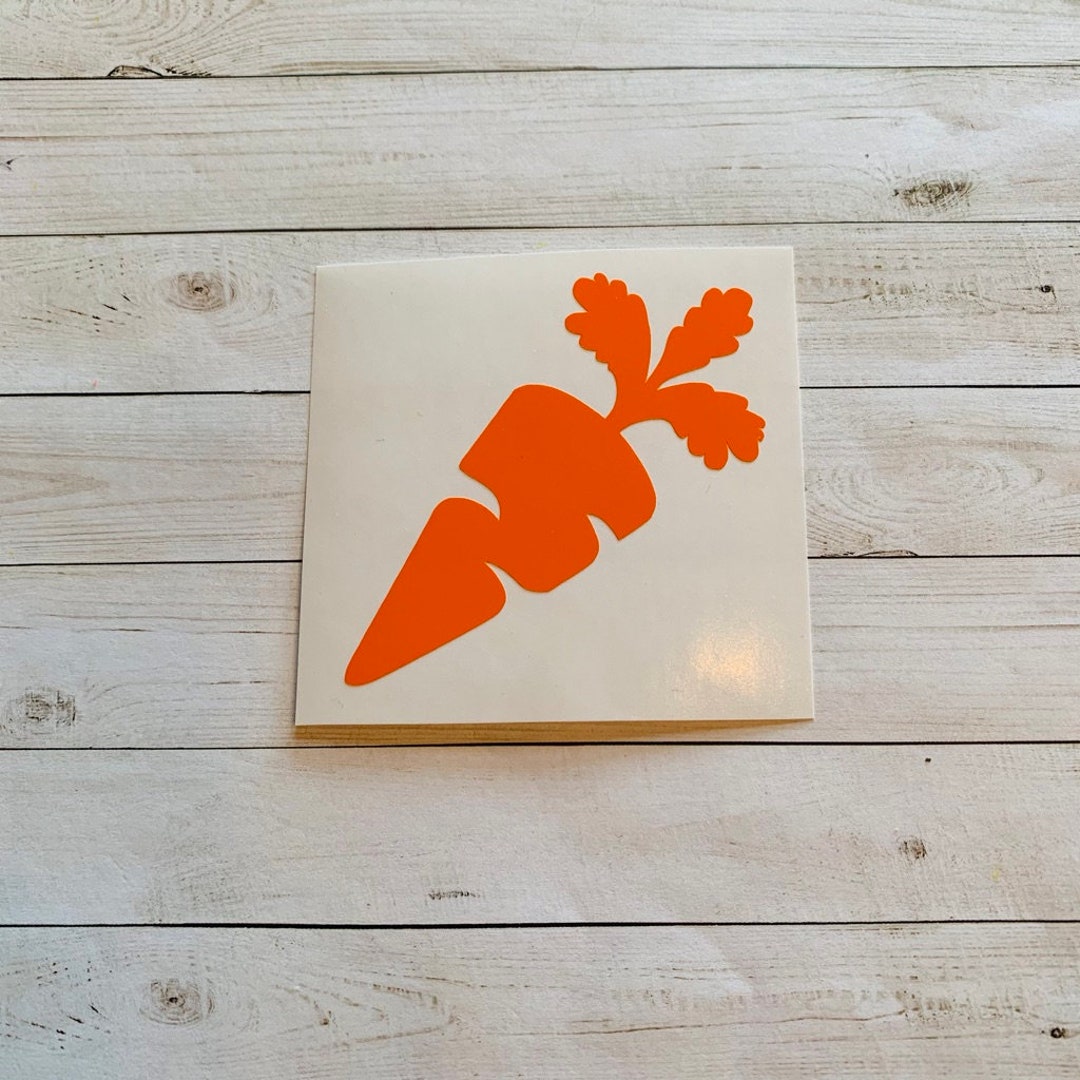 Carrot Decal Carrot Sticker Carrot Vinyl Decal Vegetable - Etsy