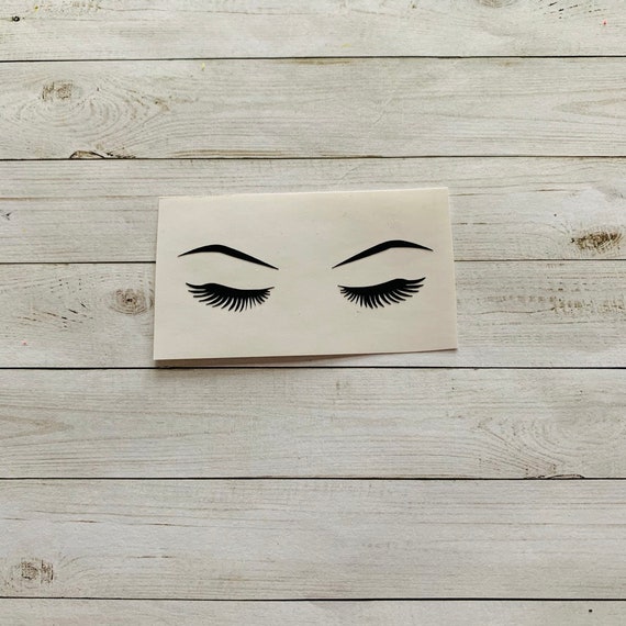 Eye Lashes Decal Eye Lashes Sticker Eye Decal Eye - Etsy