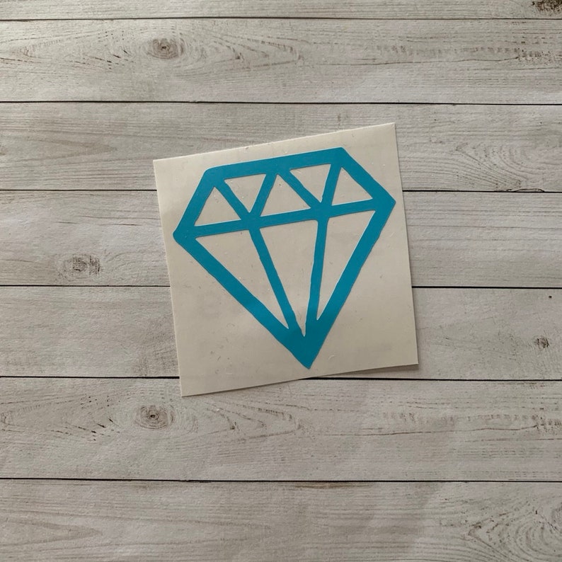 Diamond Decal Diamond Vinyl Decal Diamond Sticker | Etsy