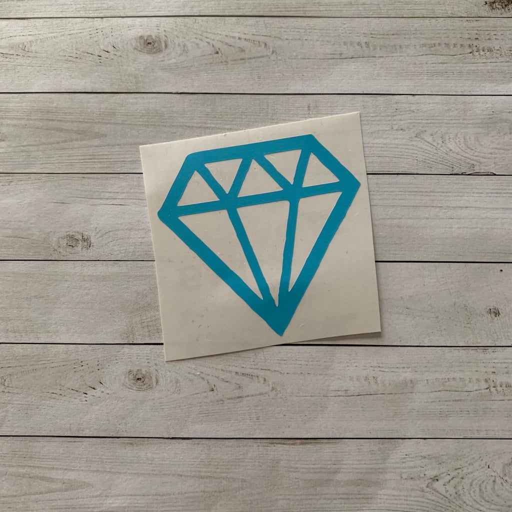 Diamond Decal Diamond Vinyl Decal Diamond Sticker | Etsy