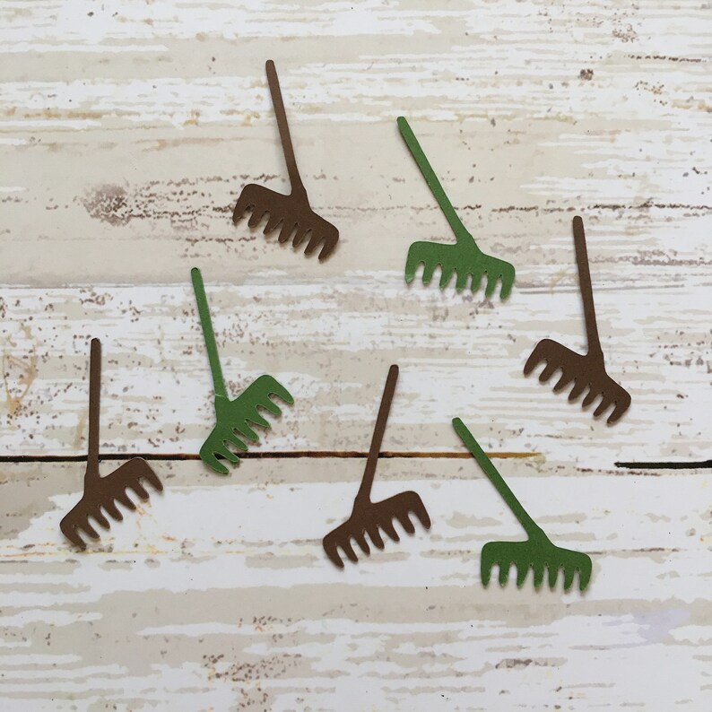 Rake Confetti Rake Cut Out Garden Confetti Tool Confetti - Etsy