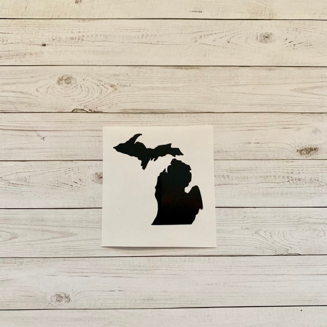 Michigan State Decal | Vinyl Decal | Michigan Sticker | Michigan Party ...