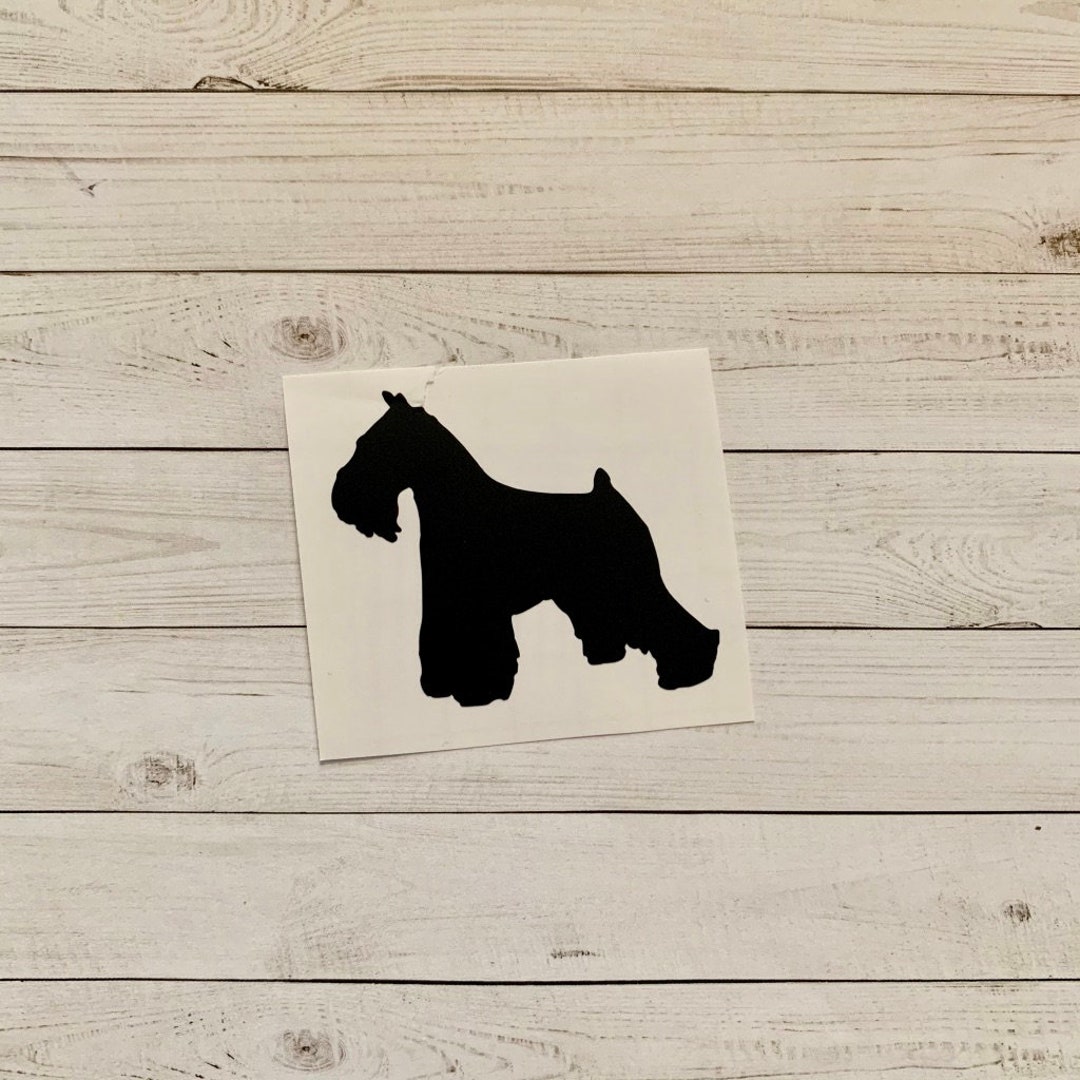 Schnauzer Decal | Schnauzer Vinyl Decal | Schnauzer Sticker | Dog Decal ...