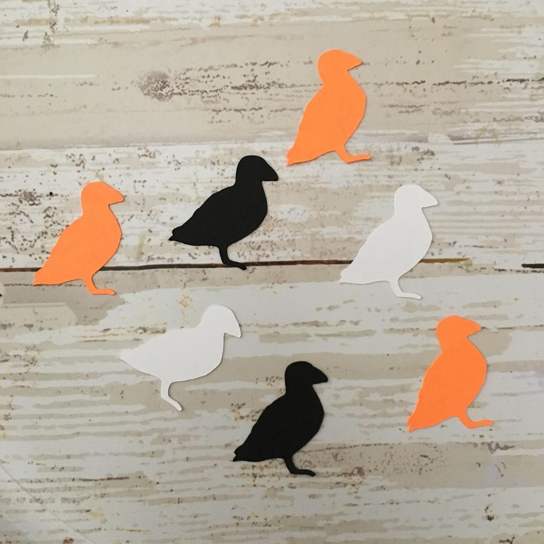 Puffin Confetti | Puffin Cut Out | Puffin Decoration | Puffin Party ...