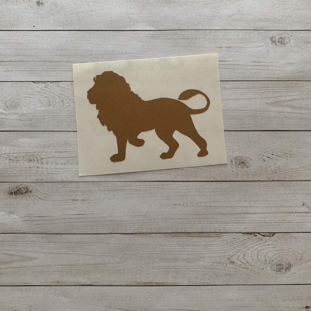 Lion Decal, Lion Sticker, Lion Vinyl Decal, Lion Decoration, Safari ...