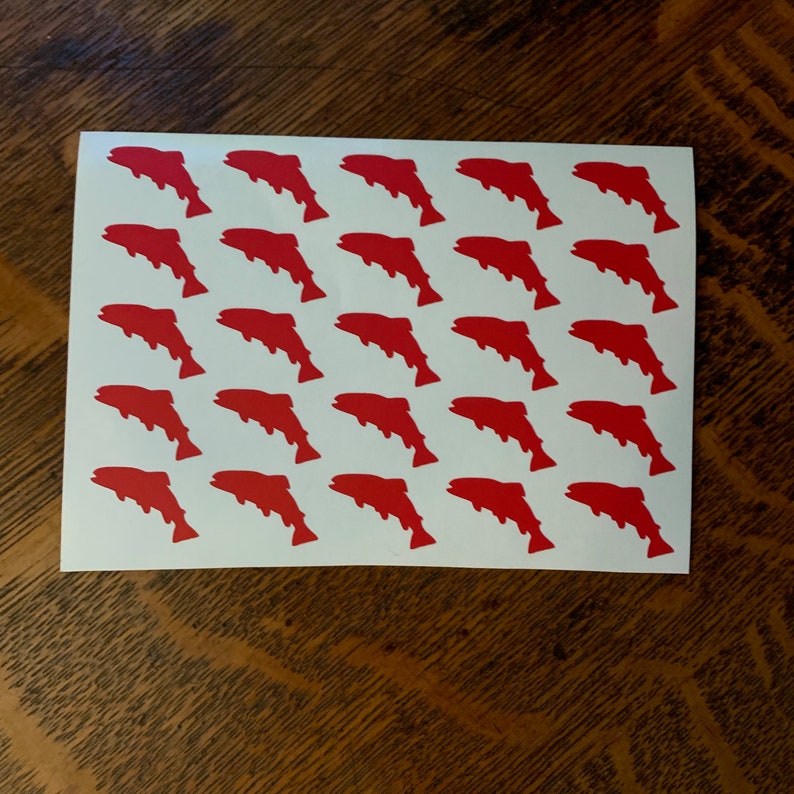 Salmon Decal Salmon Vinyl Decal Salmon Sticker Fish | Etsy