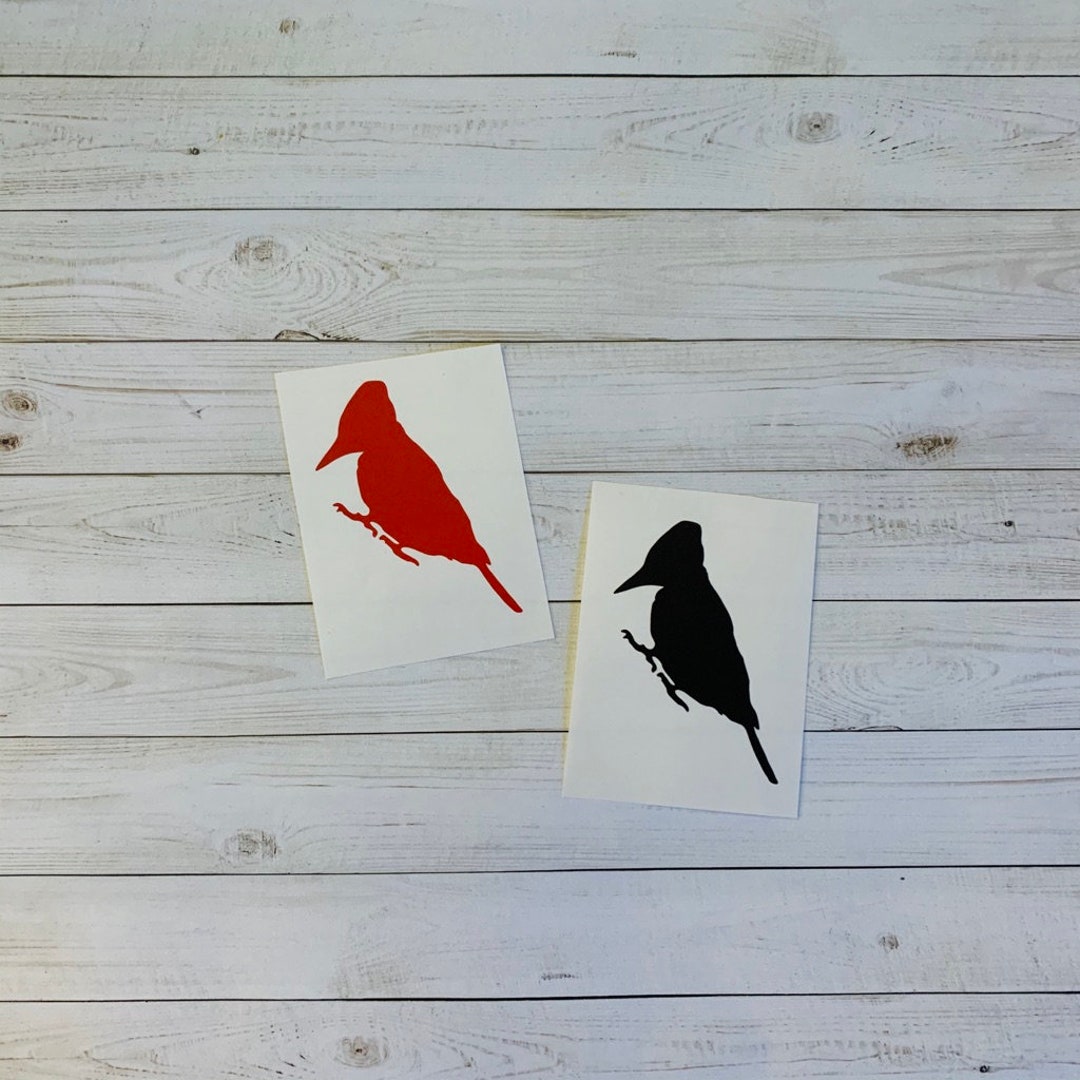 Woodpecker Decal | Woodpecker Vinyl Decal | Woodpecker Sticker | Bird ...