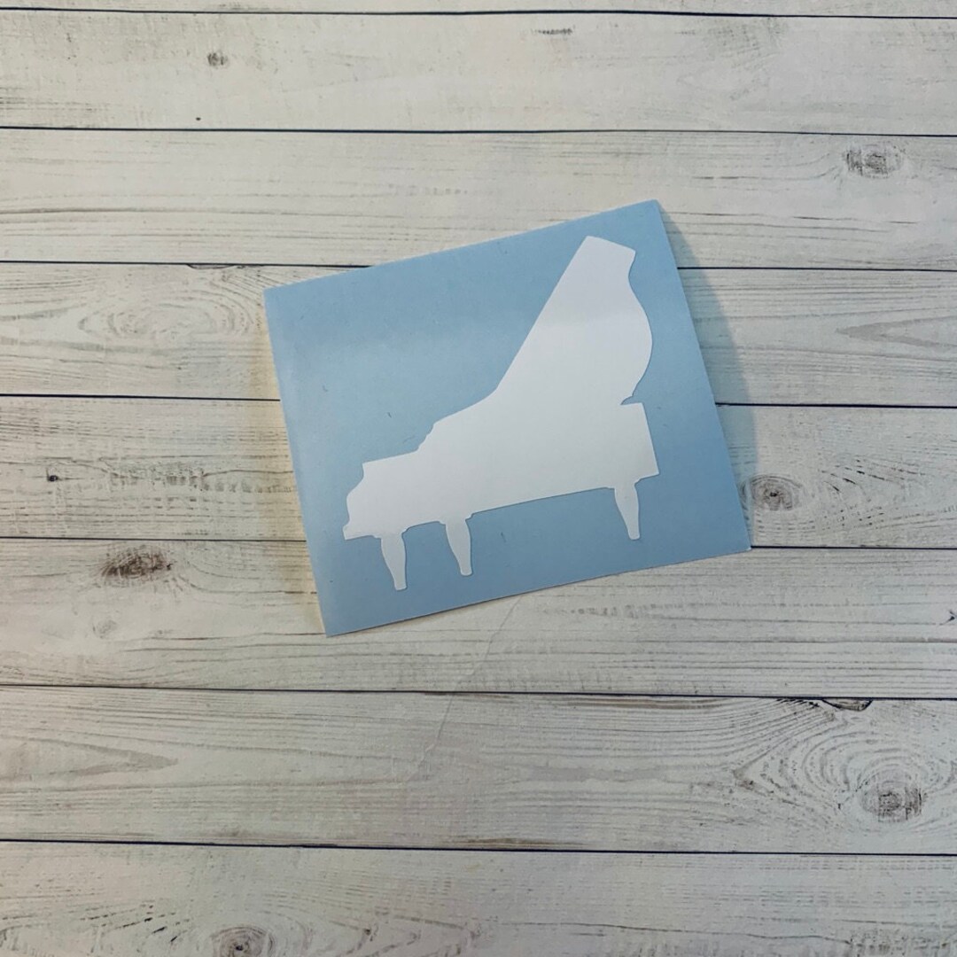 Piano Decal | Piano Vinyl Decal | Piano Sticker | Music Decal | Music ...