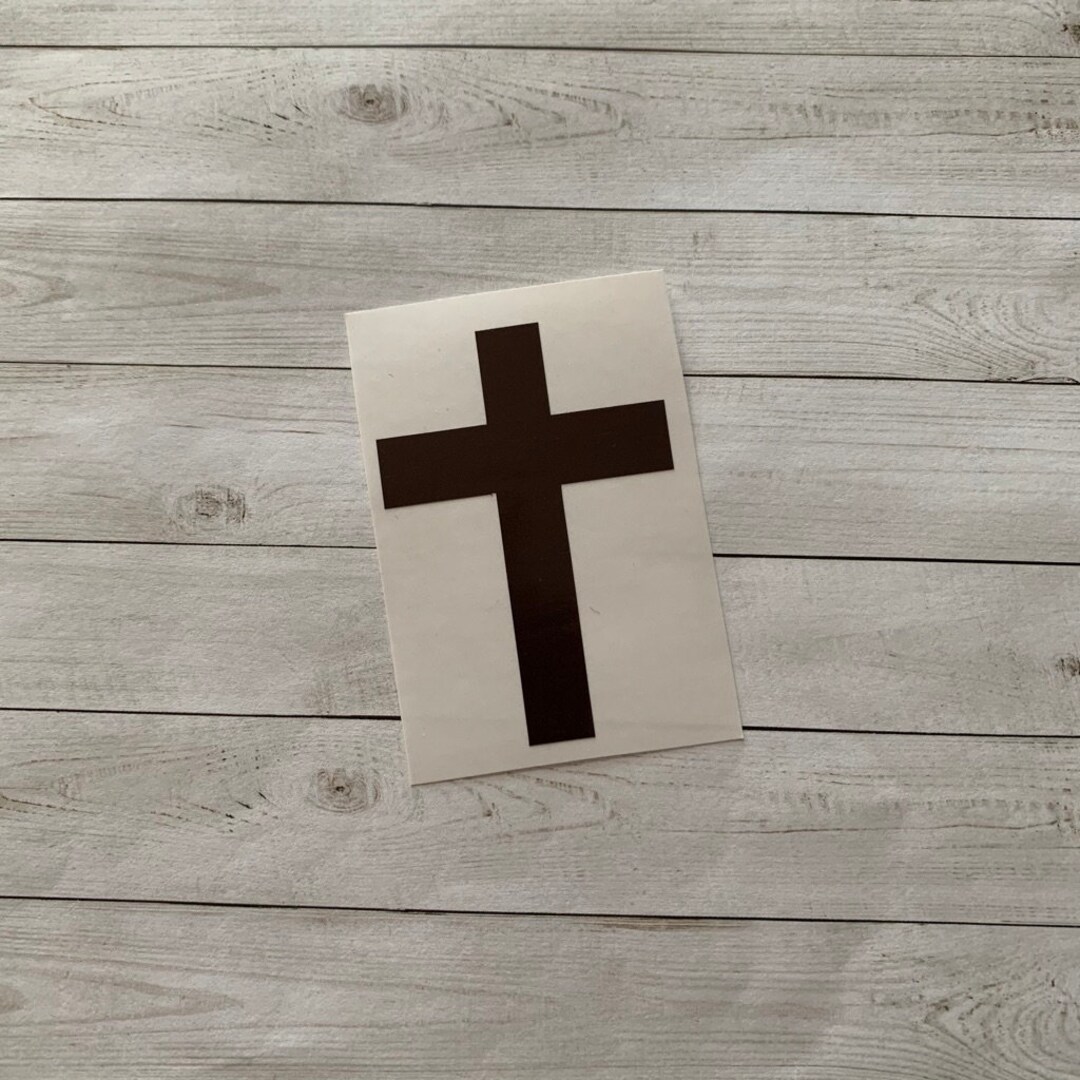 Cross Decal | Cross Vinyl Decal | Cross Sticker | Church Decal | Church ...