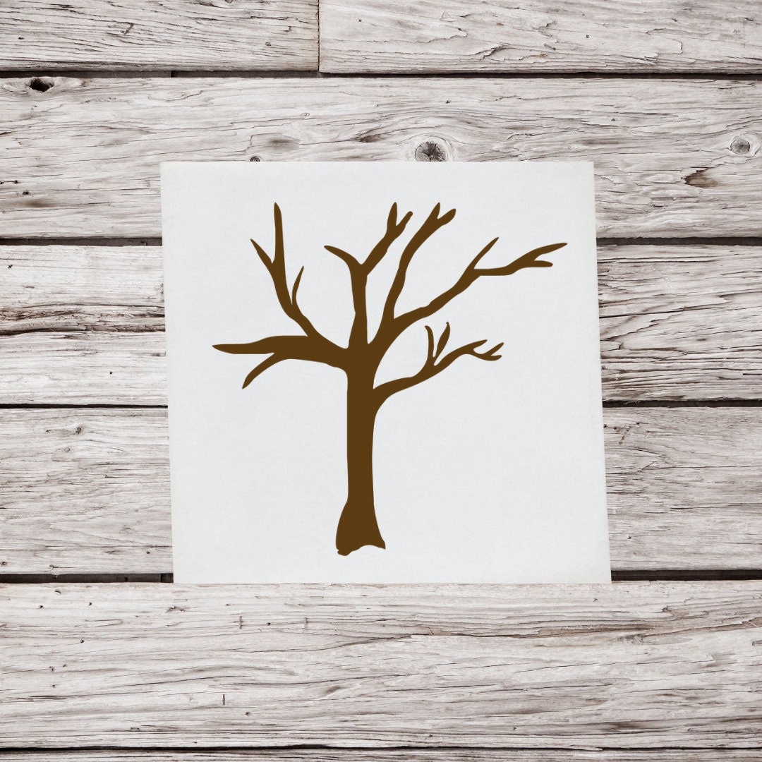 Bare Tree Decal, Tree Decal, Tree Sticker, Forest Decal, Halloween ...