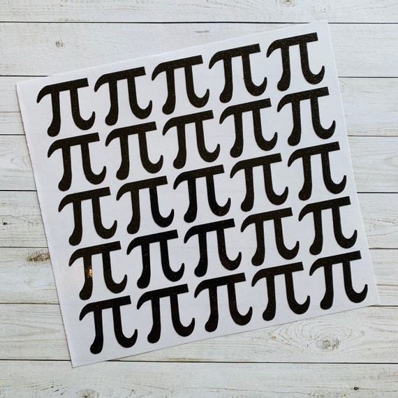 Pi Decal Pi Vinyl Decal Pi Sticker Pi Day Decal Math - Etsy