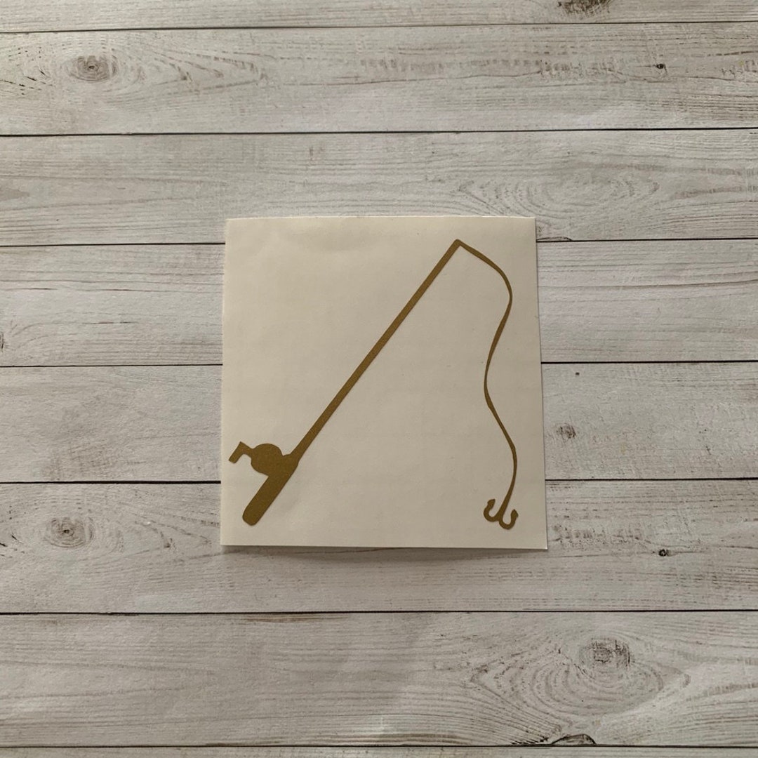 Fishing Pole Decal | Fishing Pole Sticker | Fishing Rod Decal | Fishing ...