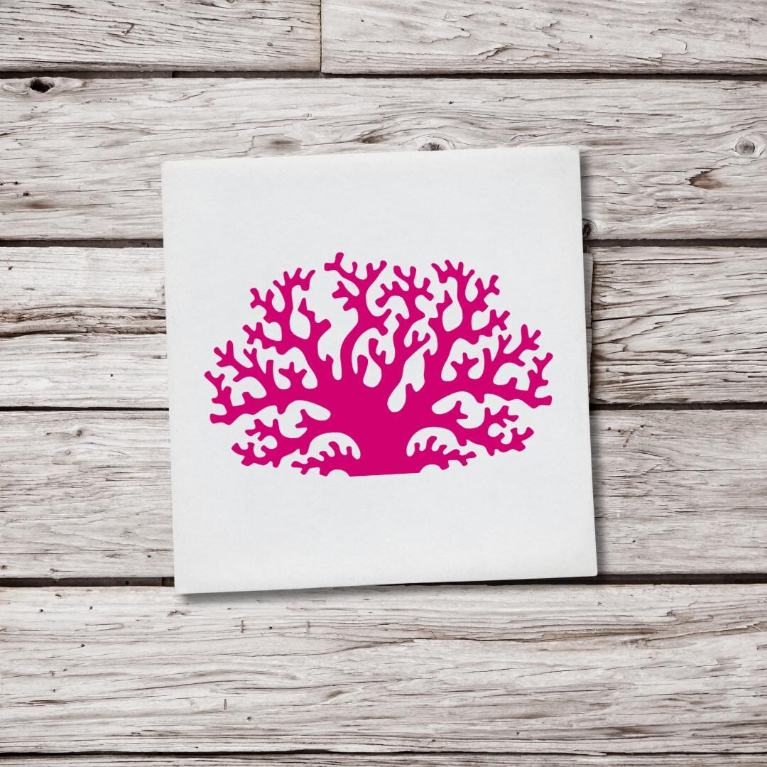Coral Decal, Coral Vinyl Decal, Coral Sticker, Ocean Sticker, Ocean ...