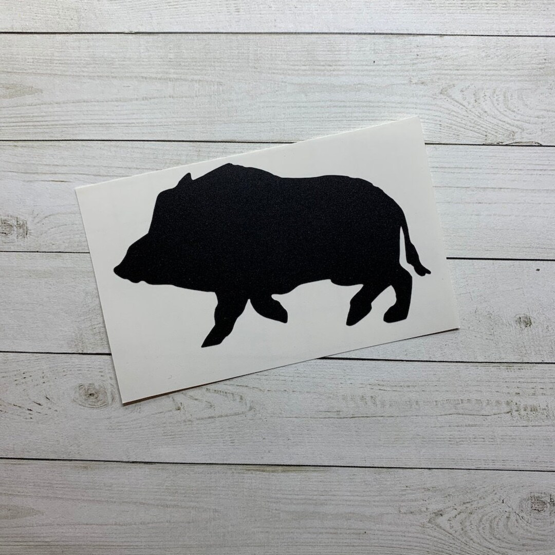 Boar Decal | Boar Sticker | Boar Vinyl Decal | Wild Boar Decal | Pig ...