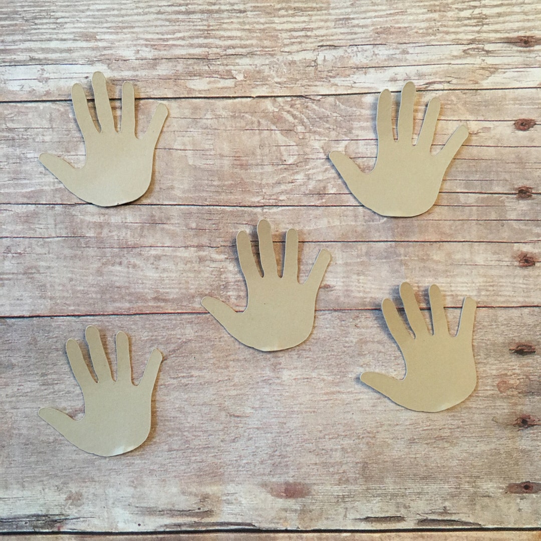 Hand Confetti | Hand Cut Out | Hand Decoration | Hand Table Scatter ...