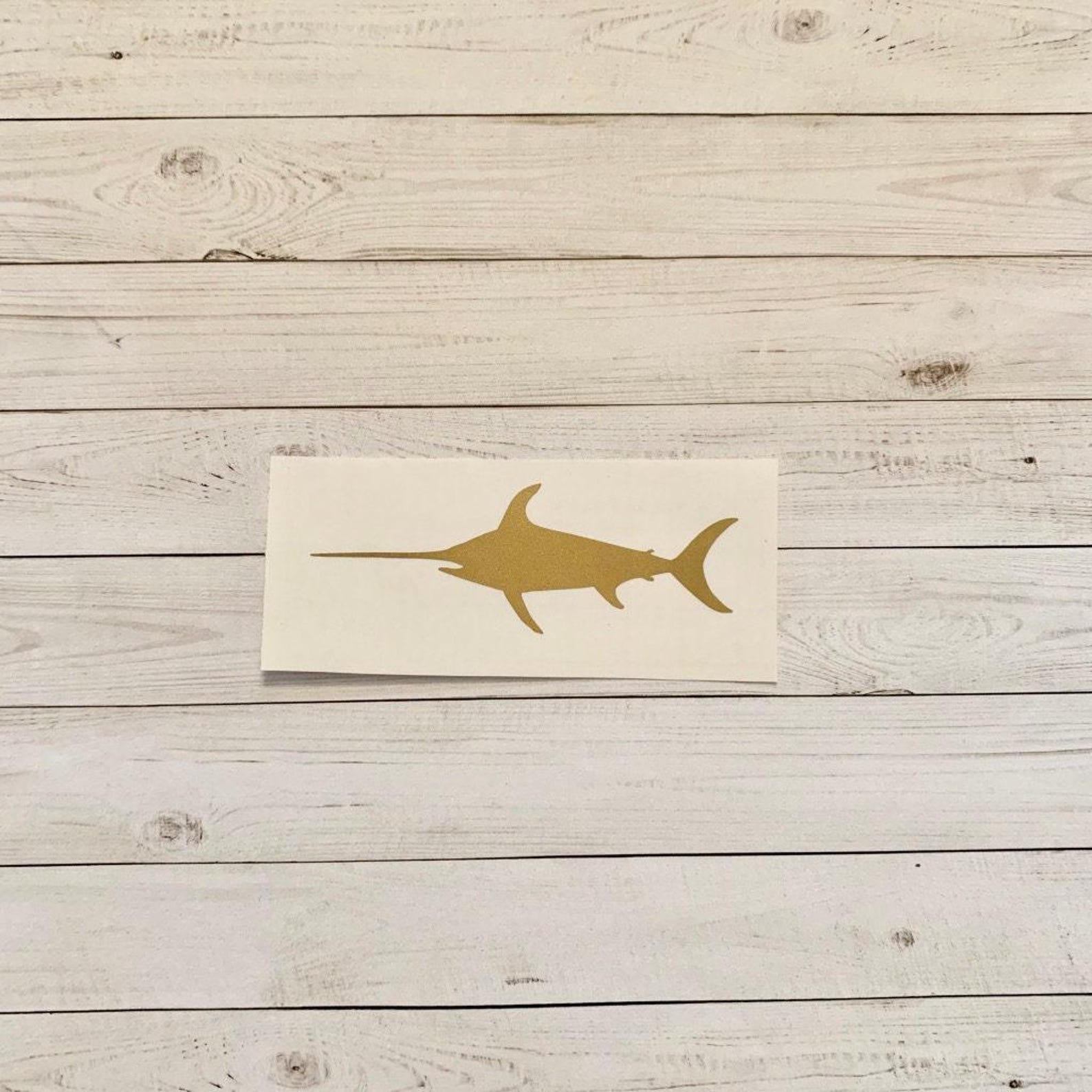 Swordfish Decal | Swordfish Vinyl Decal | Swordfish Sticker | Fish ...