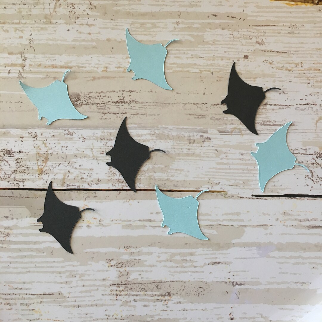 Manta Ray Confetti Manta Ray Cut Out Manta Ray Decoration Tropical ...