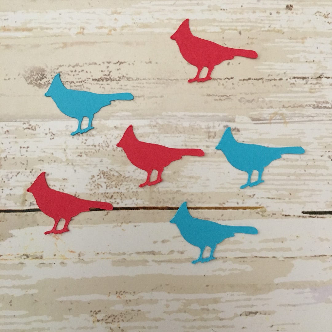 Cardinal Confetti | Cardinal Cut Outs | Blue Jay Confetti | Blue Jay ...