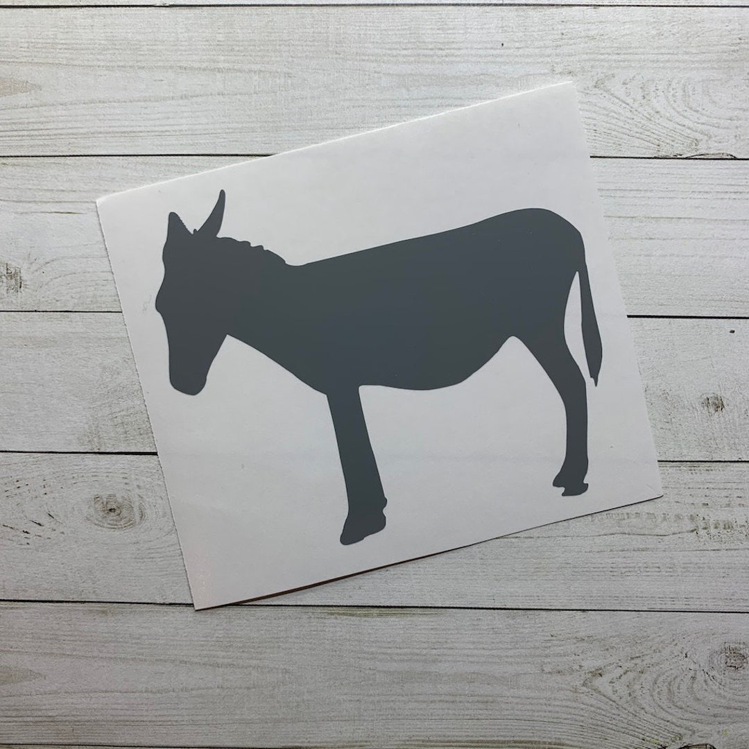 Donkey Decal | Donkey Sticker | Donkey Decoration | Mule Decal | Mule ...