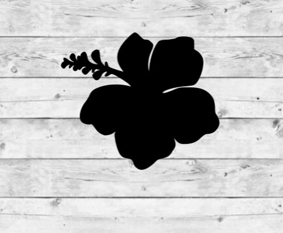 Hibiscus Decal Hibiscus Vinyl Decal Hibiscus Sticker | Etsy