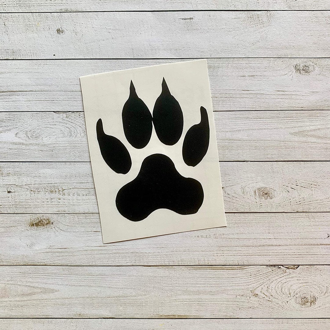 Wolf Track Decal, Wolf Track Sticker, Wolf Decal, Animal Tracks Decal ...