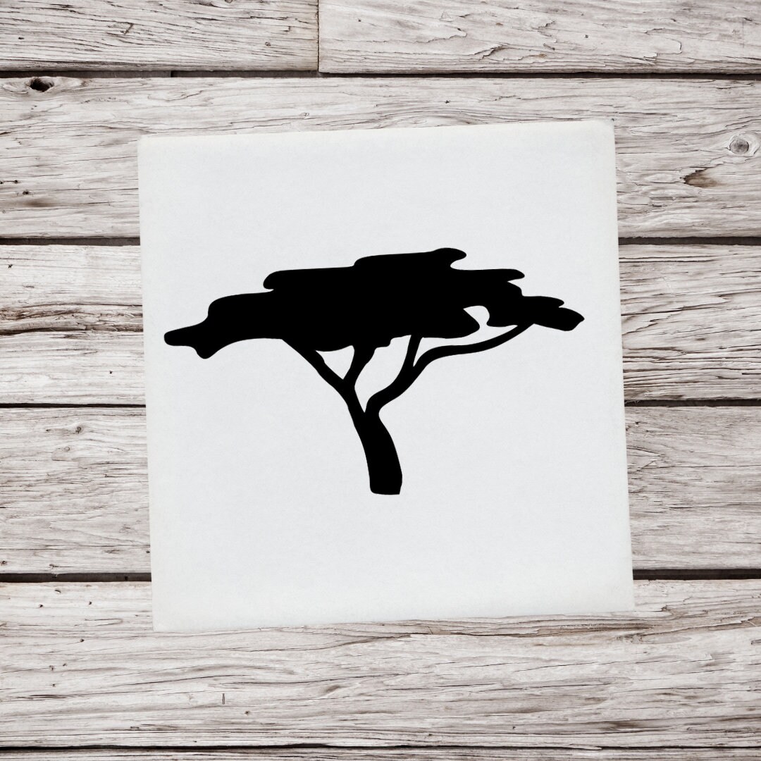 Acacia Tree Decal, Acacia Tree Vinyl Decal, Acacia Tree Sticker, Tree ...