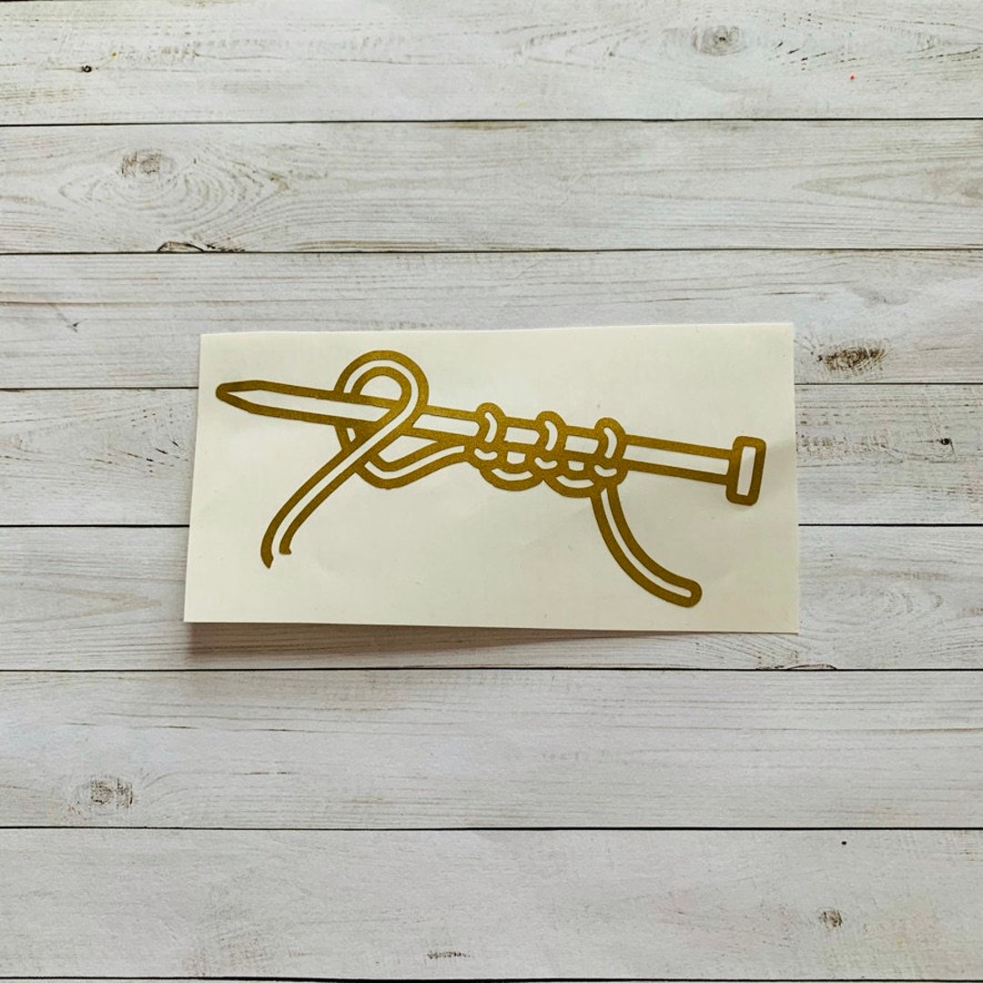 Knitting Decal Knitting Sticker Knitting Needle Decal Yarn Decal Yarn ...