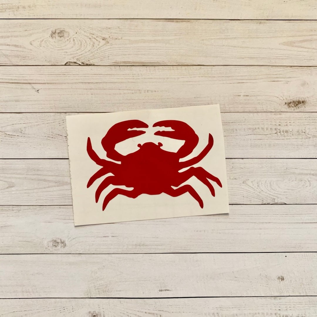 Crab Decal | Crab Vinyl Decal | Crab Sticker | Ocean Sticker | Ocean ...
