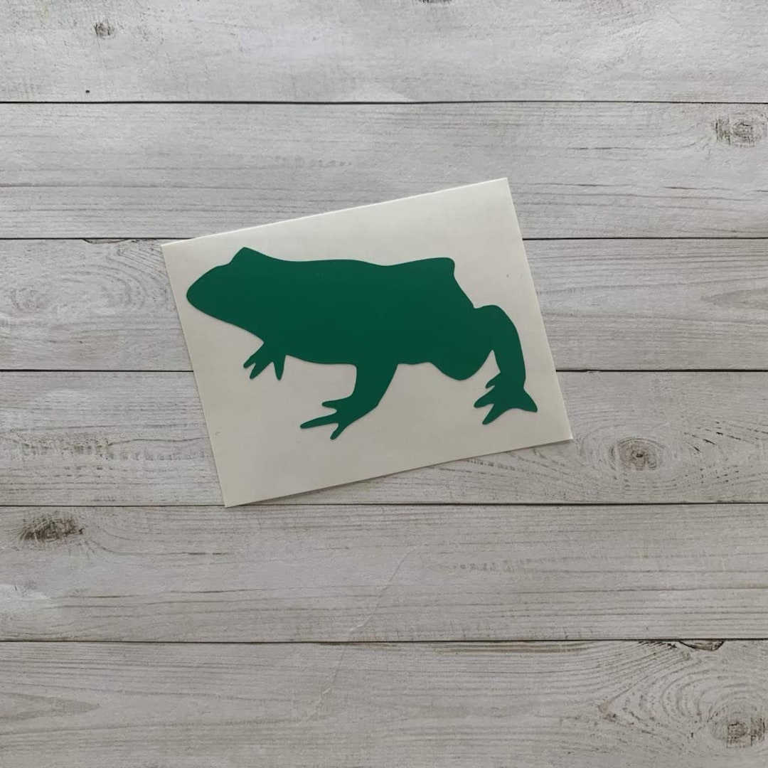 Frog Decal | Frog Sticker | Frog Vinyl Decal | Frog Vinyl Sticker ...