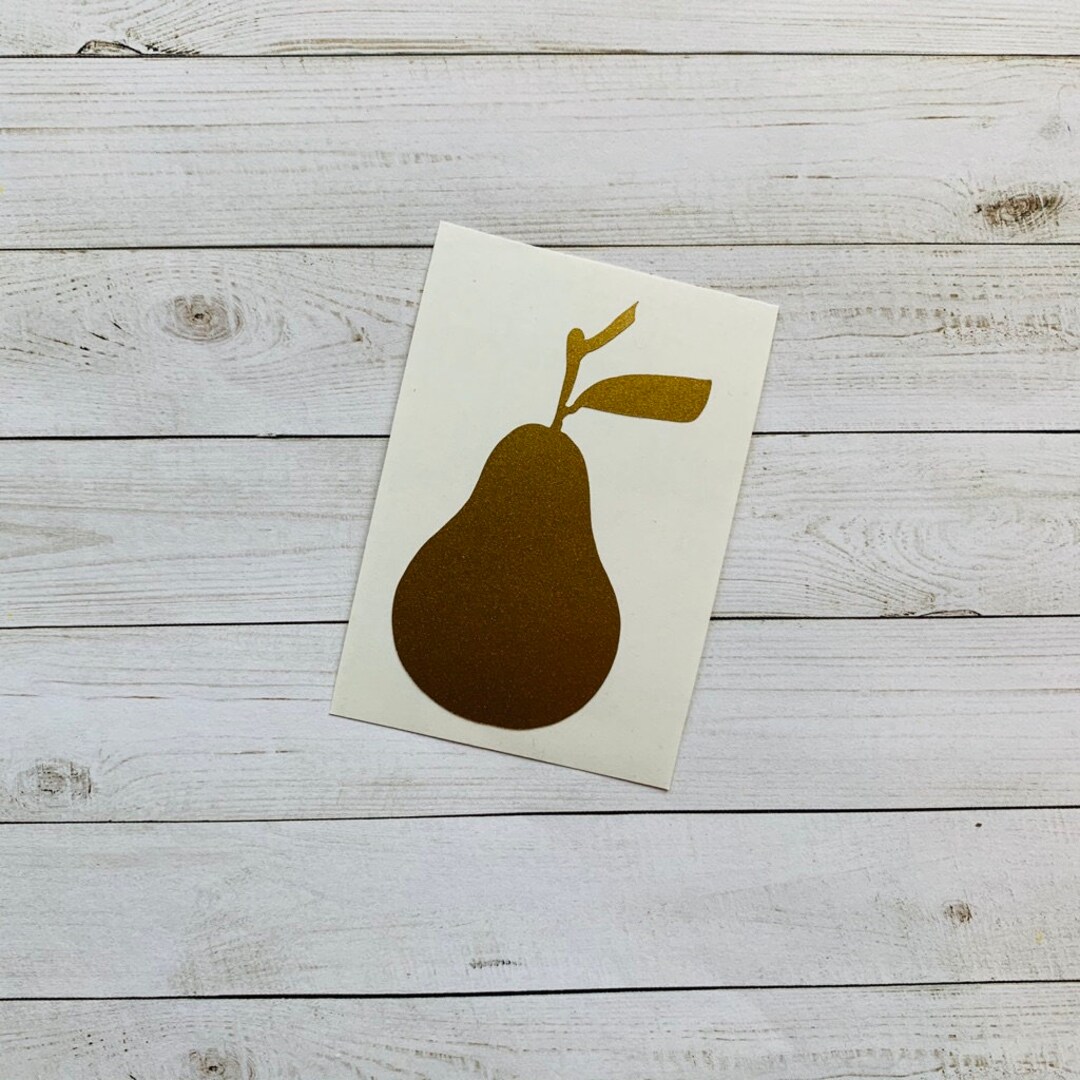 Pear Decal, Pear Vinyl Decal, Pear Sticker, Fruit Decal, Fruit Sticker ...