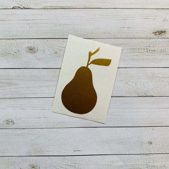 Pear Decal Pear Vinyl Decal Pear Sticker Fruit Decal | Etsy