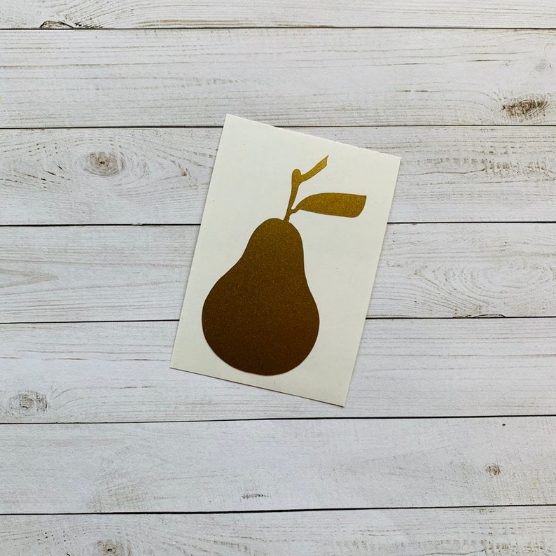 Pear Decal Pear Vinyl Decal Pear Sticker Fruit Decal - Etsy