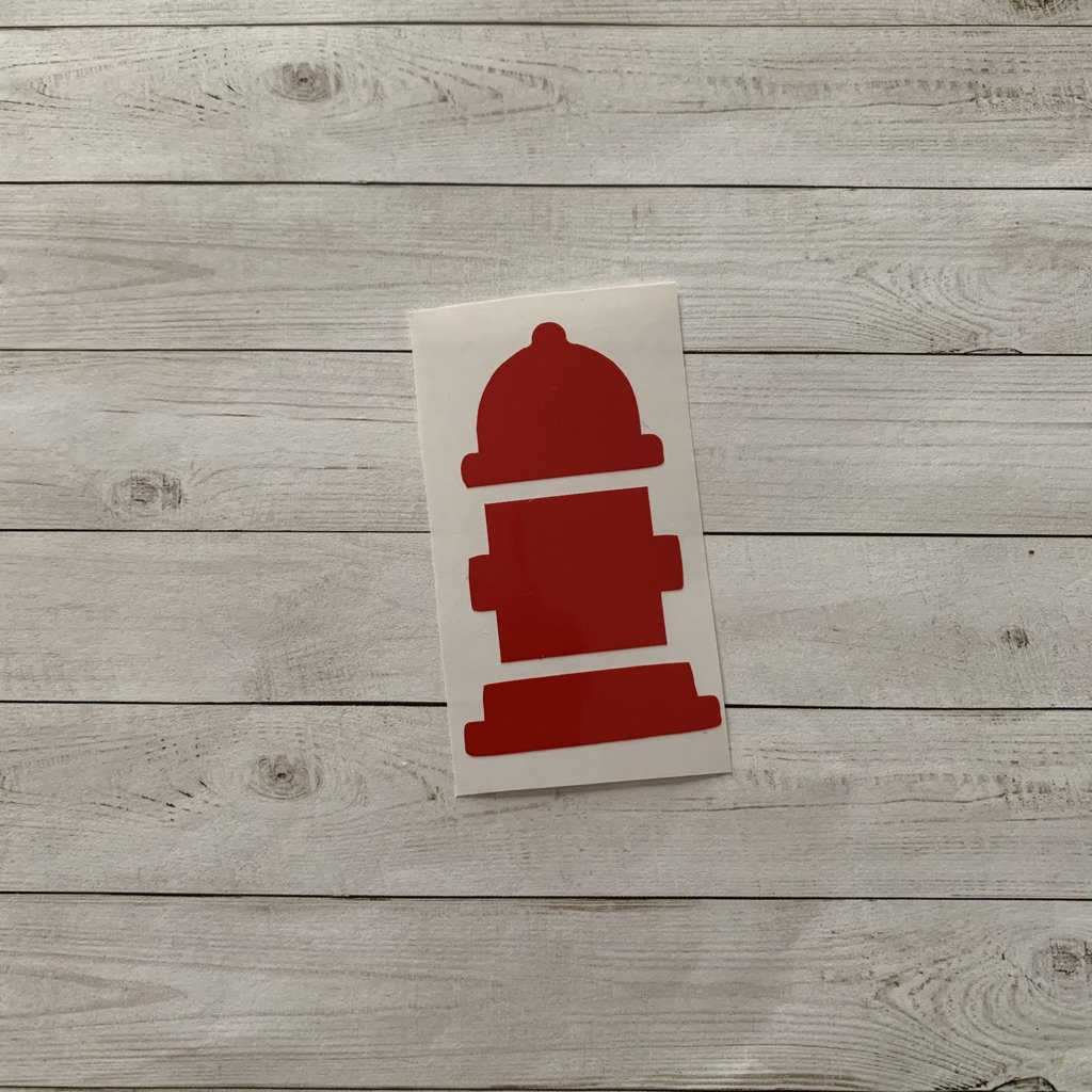 Fire Hydrant Decal Fire Hydrant Vinyl Decal Fire Hydrant | Etsy