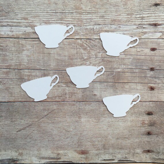Tea Cup Confetti Tea Cup Cut Out Tea Cup Decoration Tea - Etsy