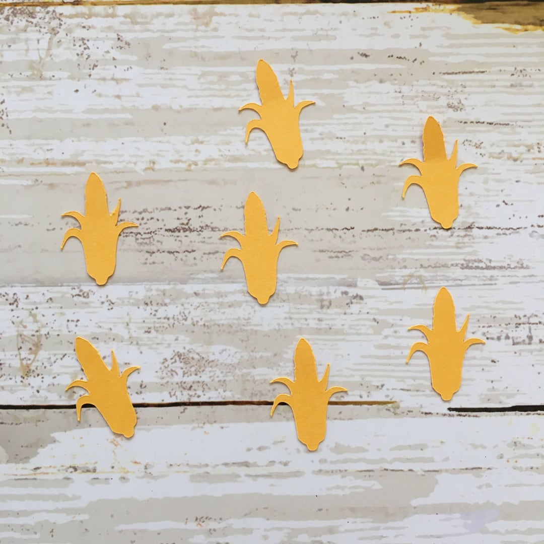 Corn Confetti | Corn Cut Outs | Corn Decoration | Corn Die Cuts ...
