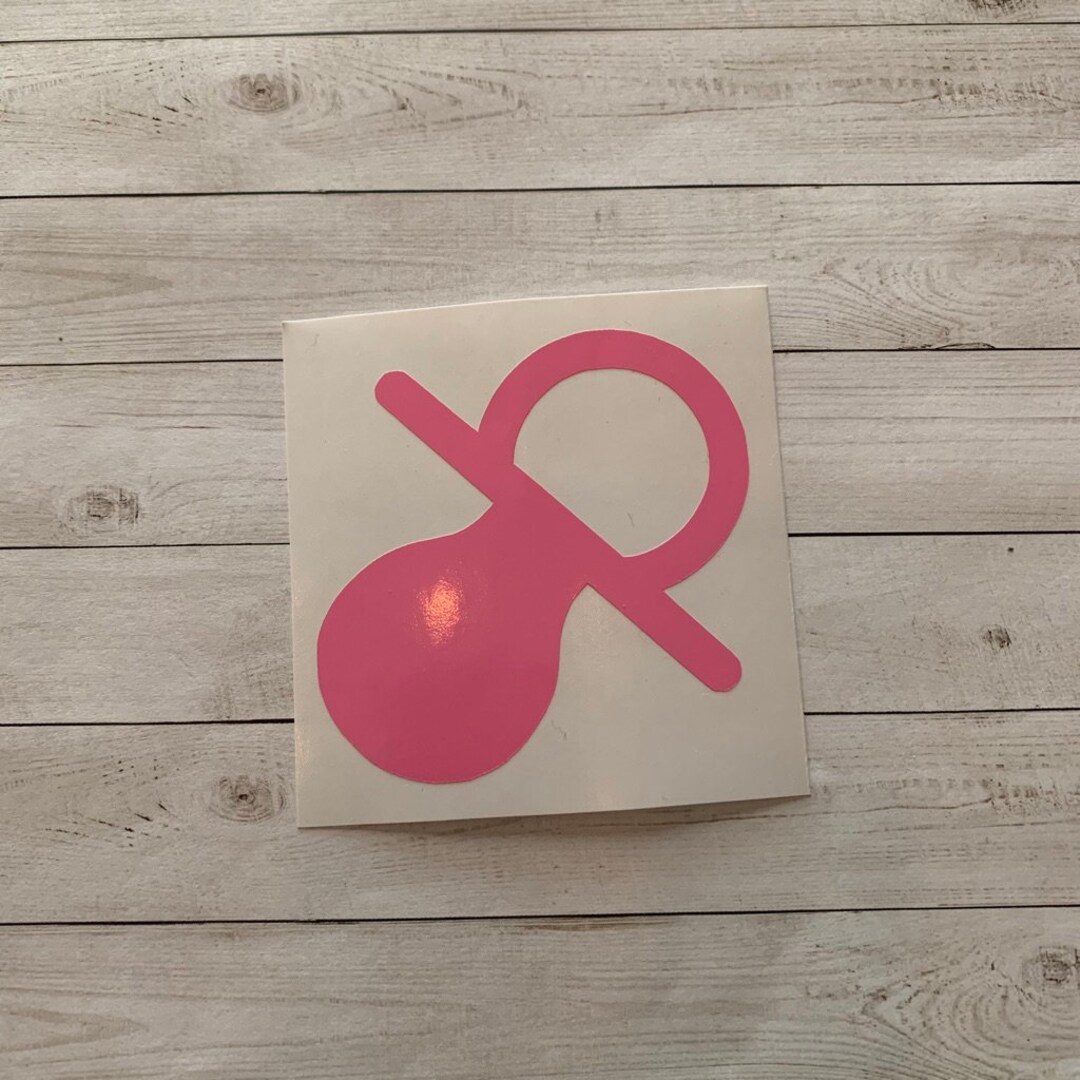 Pacifier Decal | Pacifier Vinyl Decal | Nook Sticker | Baby Decal ...