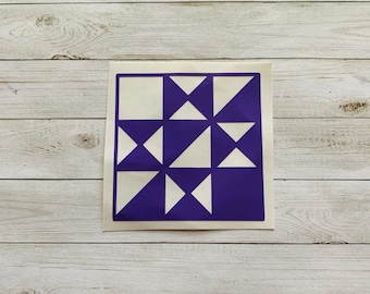 Quilt Block Decal | Etsy