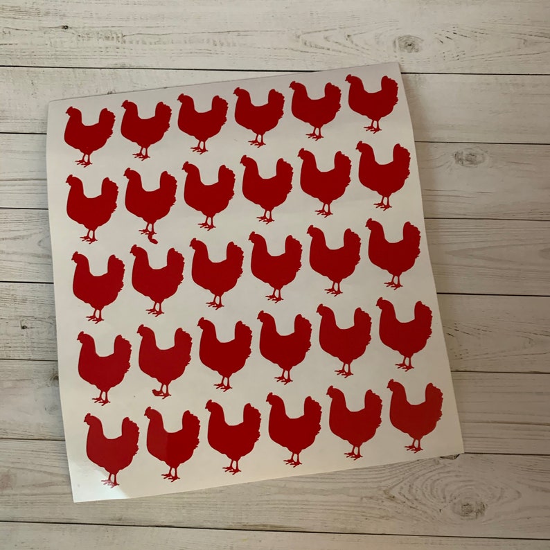 Chicken Decal Chicken Vinyl Decal Chicken Sticker Farm | Etsy