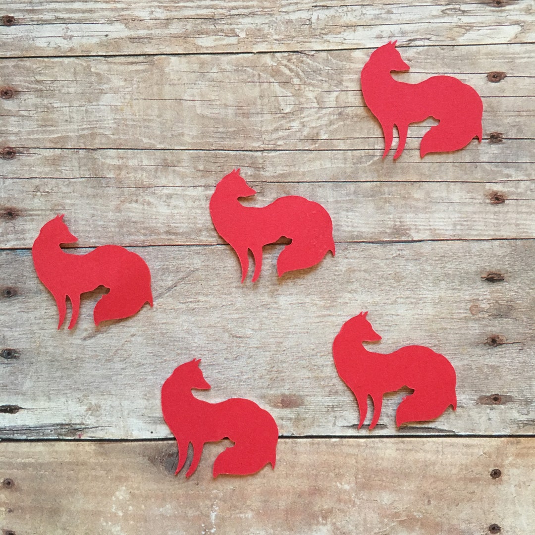 Fox Confetti | Fox Cut Outs | Fox Decorations | Fox Theme | Woodland ...