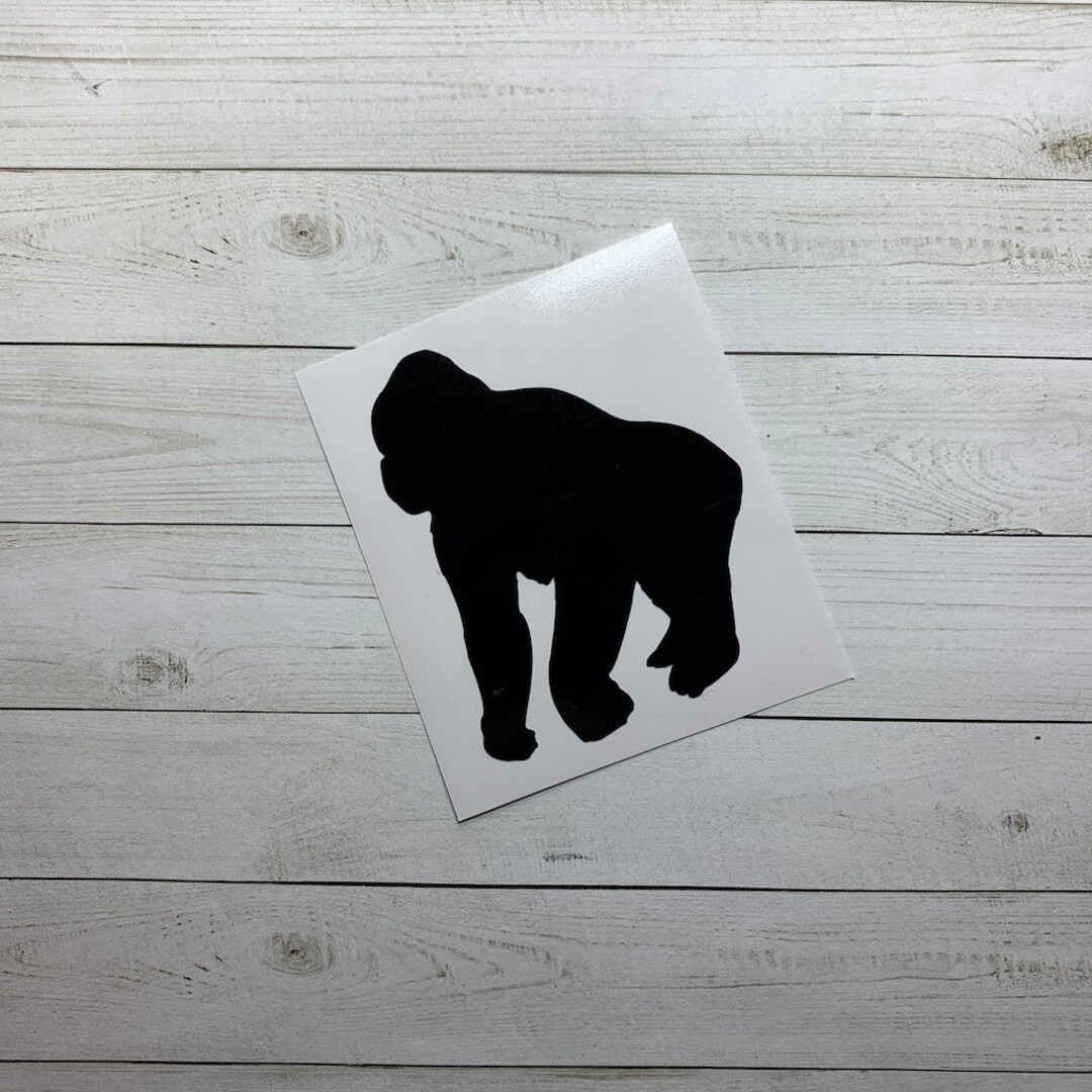 Gorilla Decal | Gorilla Sticker | Gorilla Decoration | Monkey Decal ...